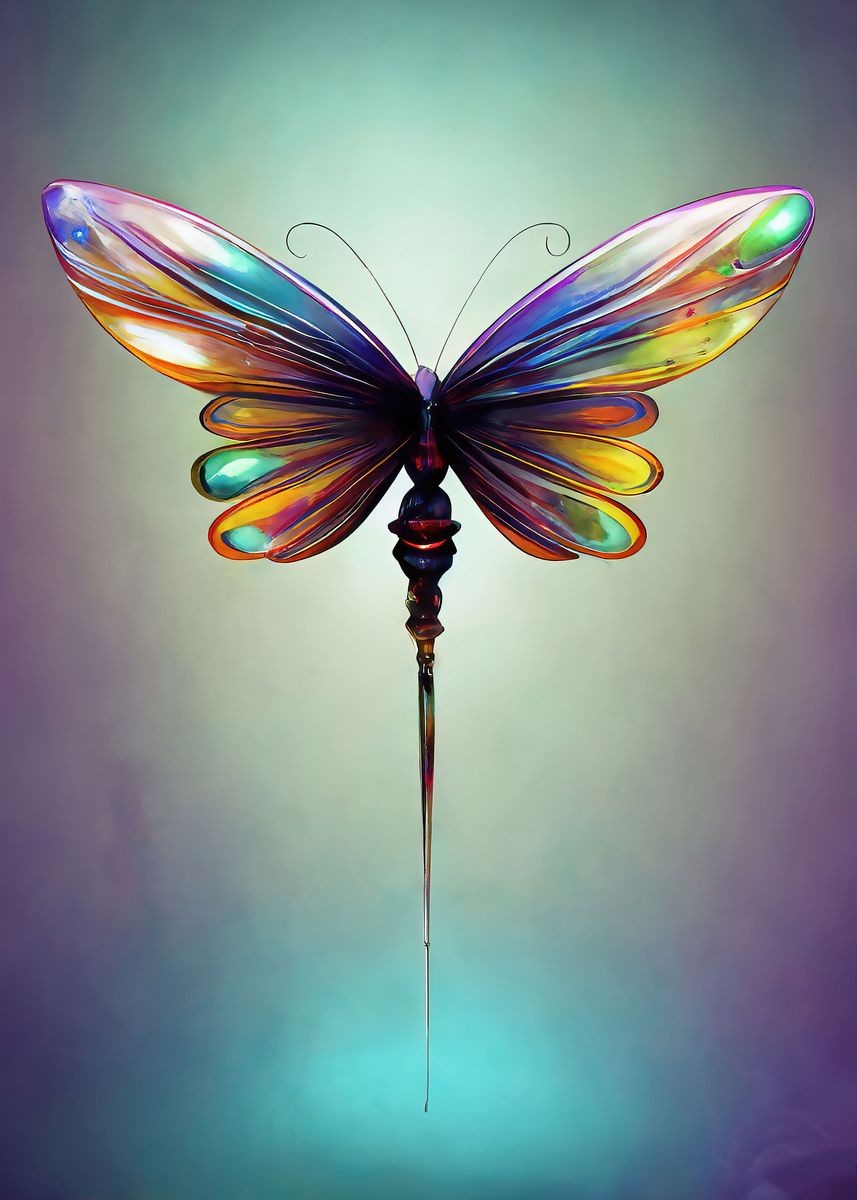 'Imaginary Butterfly' Poster by Chris Cupit | Displate