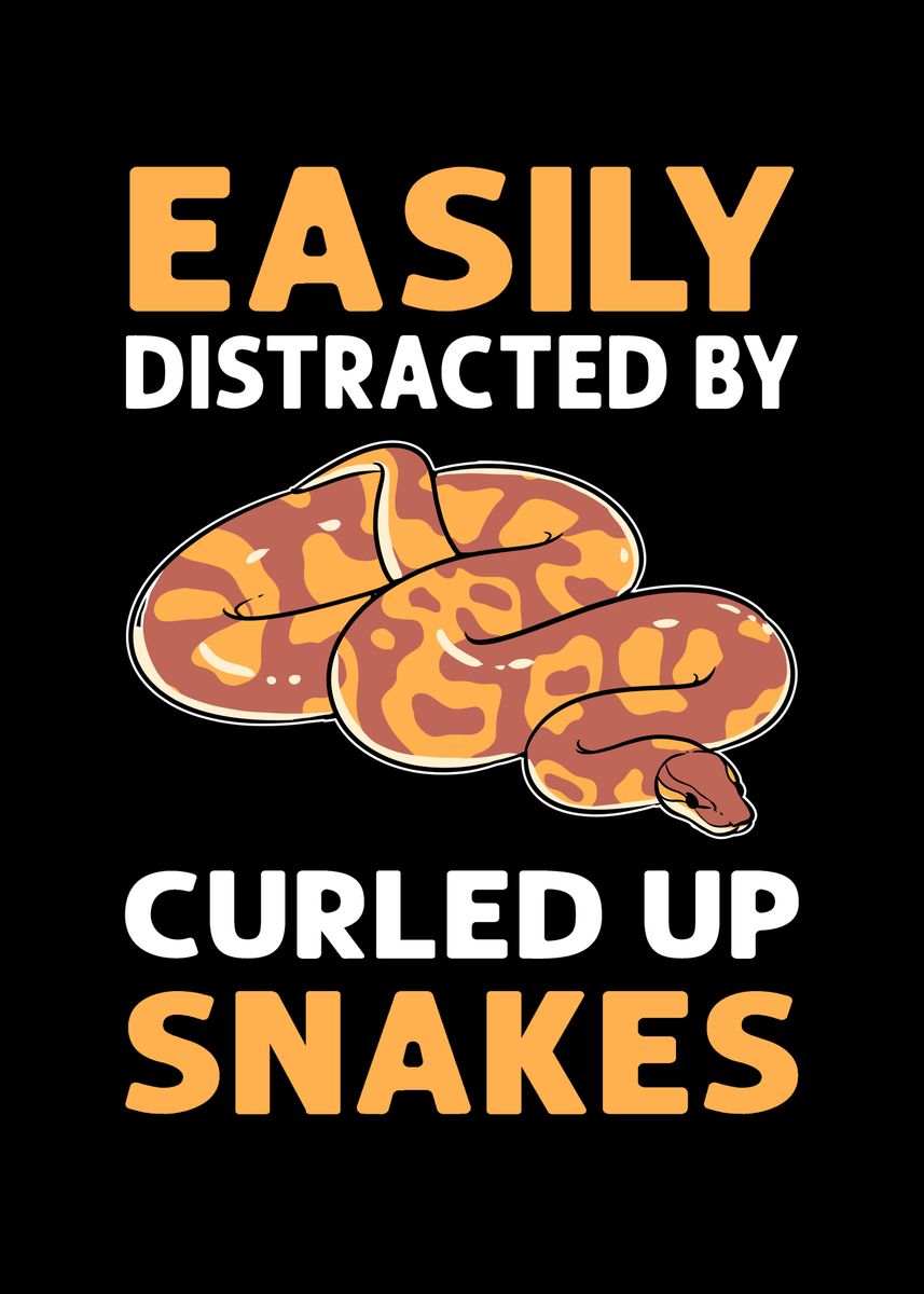 'Easily Distracted By' Poster, picture, metal print, paint by Fabian El ...