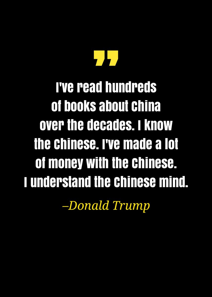 'Donald Trump quote' Poster by Gembull Art | Displate