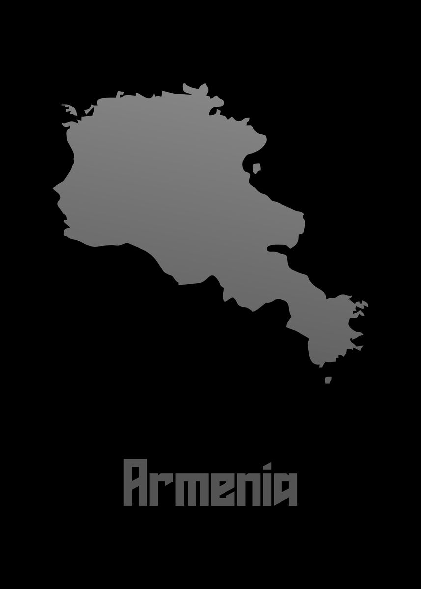 'Armenia Maps' Poster, picture, metal print, paint by Dede Wiradinata ...