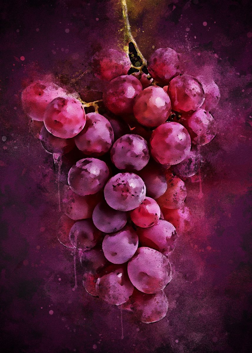 'Sweet Grapes' Poster by Muh Asdar | Displate