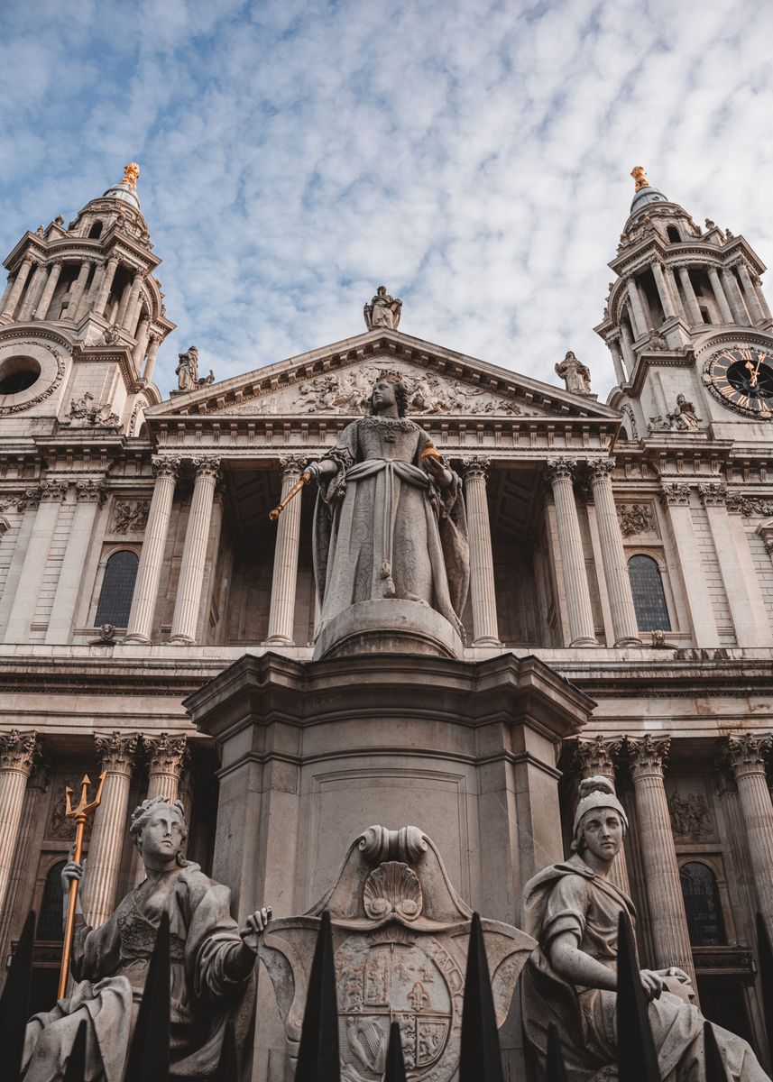 'st paul cathedral' Poster, picture, metal print, paint by nicolas ...