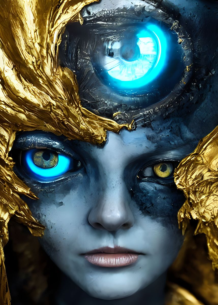 'The third eye of the devil' Poster by Lukasz Kobylka | Displate