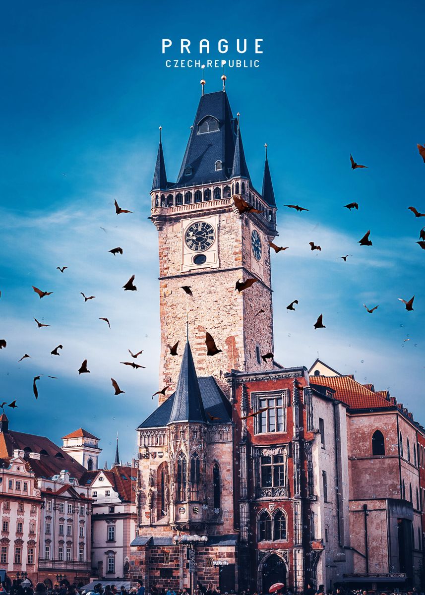 'Prague ' Poster, picture, metal print, paint by Travel Addict | Displate