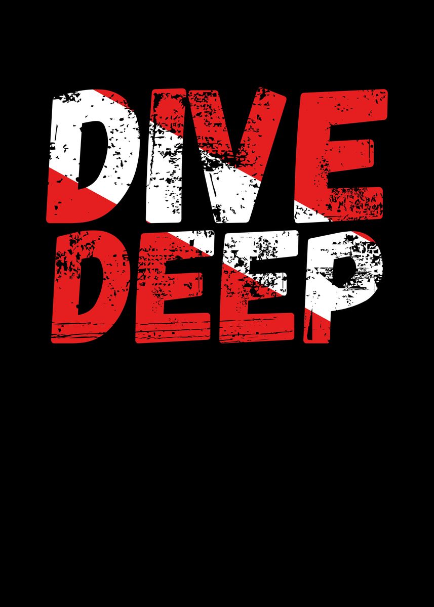 'Dive deep diver' Poster by BeMi | Displate