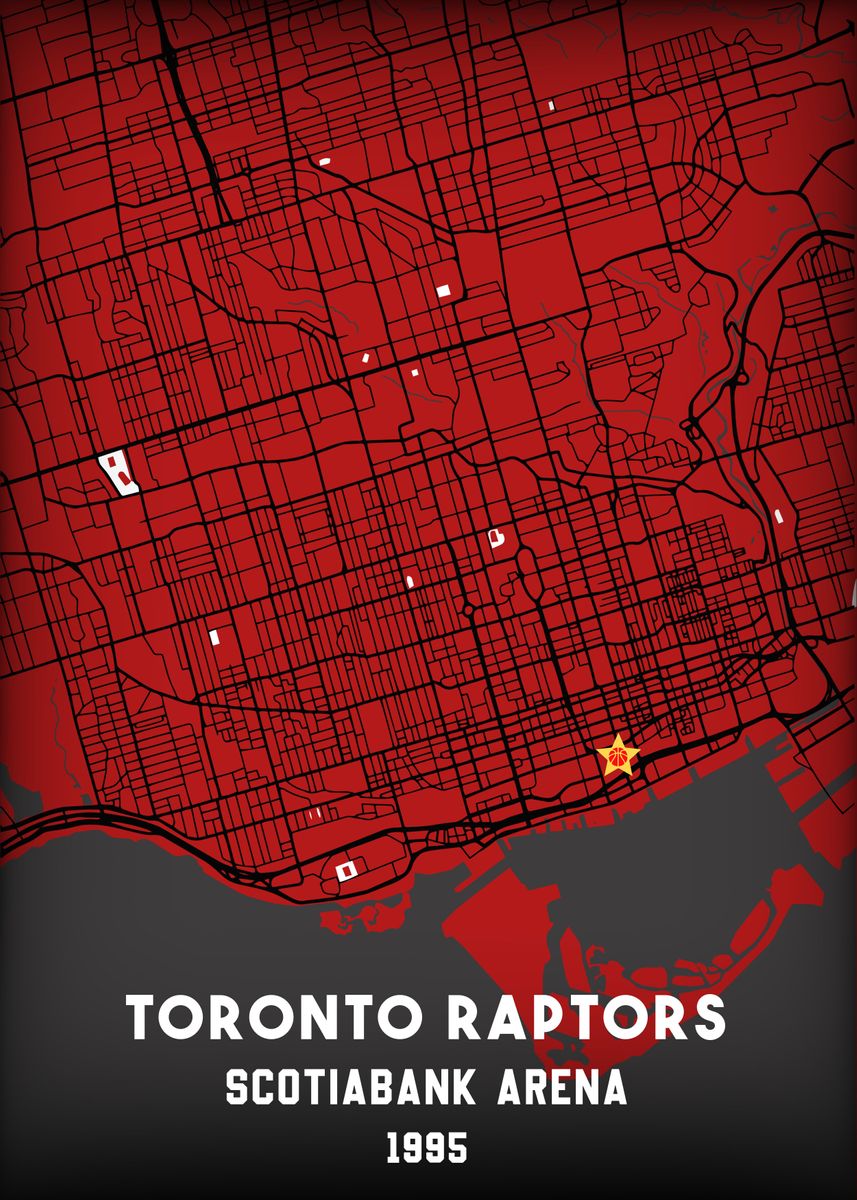 'Toronto Raptors ' Poster by Denis Siggers | Displate