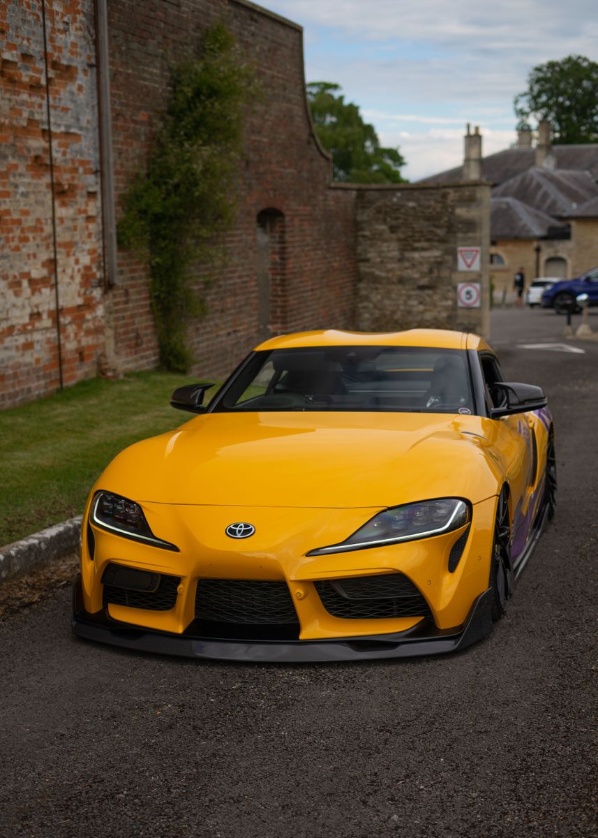 'A90 Supra' Poster, picture, metal print, paint by vividdepth | Displate