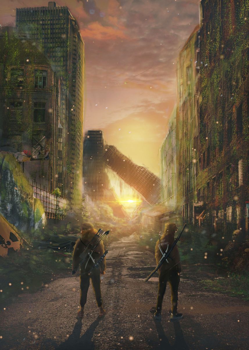 'Post Apocalypse' Poster, picture, metal print, paint by CamzArt | Displate