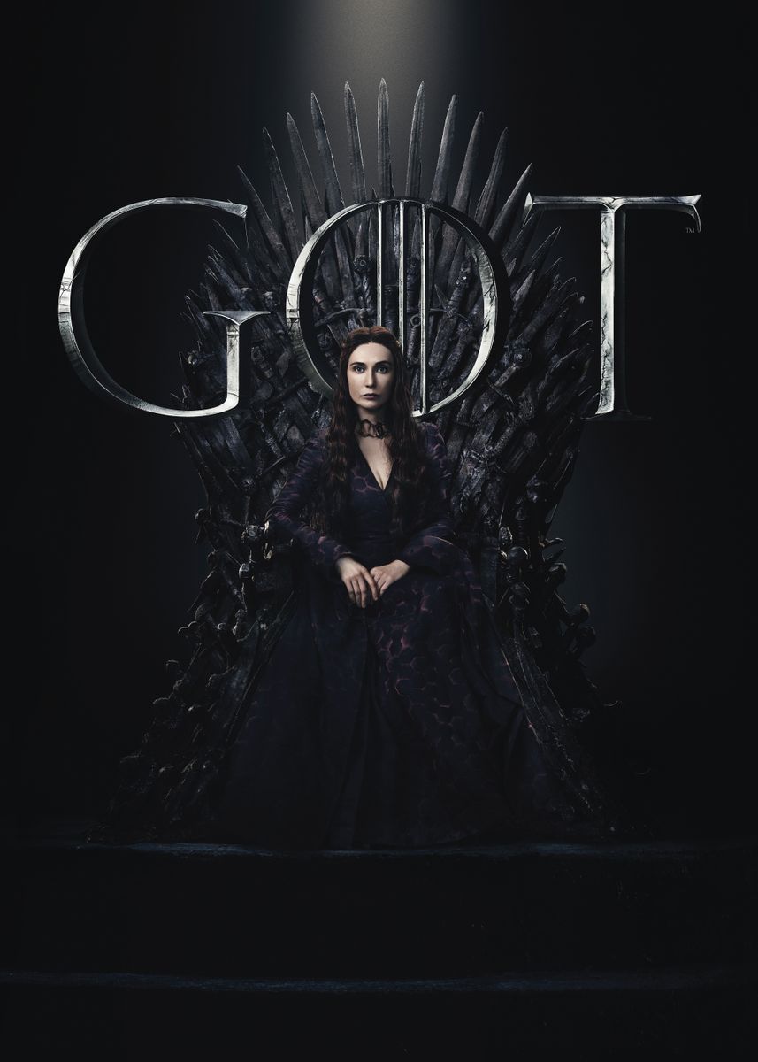 'Melisandre of Assha' Poster, picture, metal print, paint by Game of ...