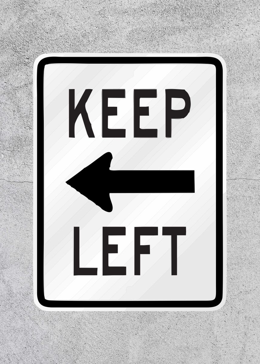 'Warning Sign' Poster, picture, metal print, paint by Poster ...