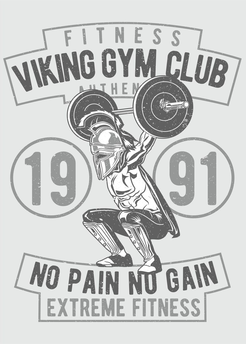 'Viking gym' Poster by RickyEKelly | Displate