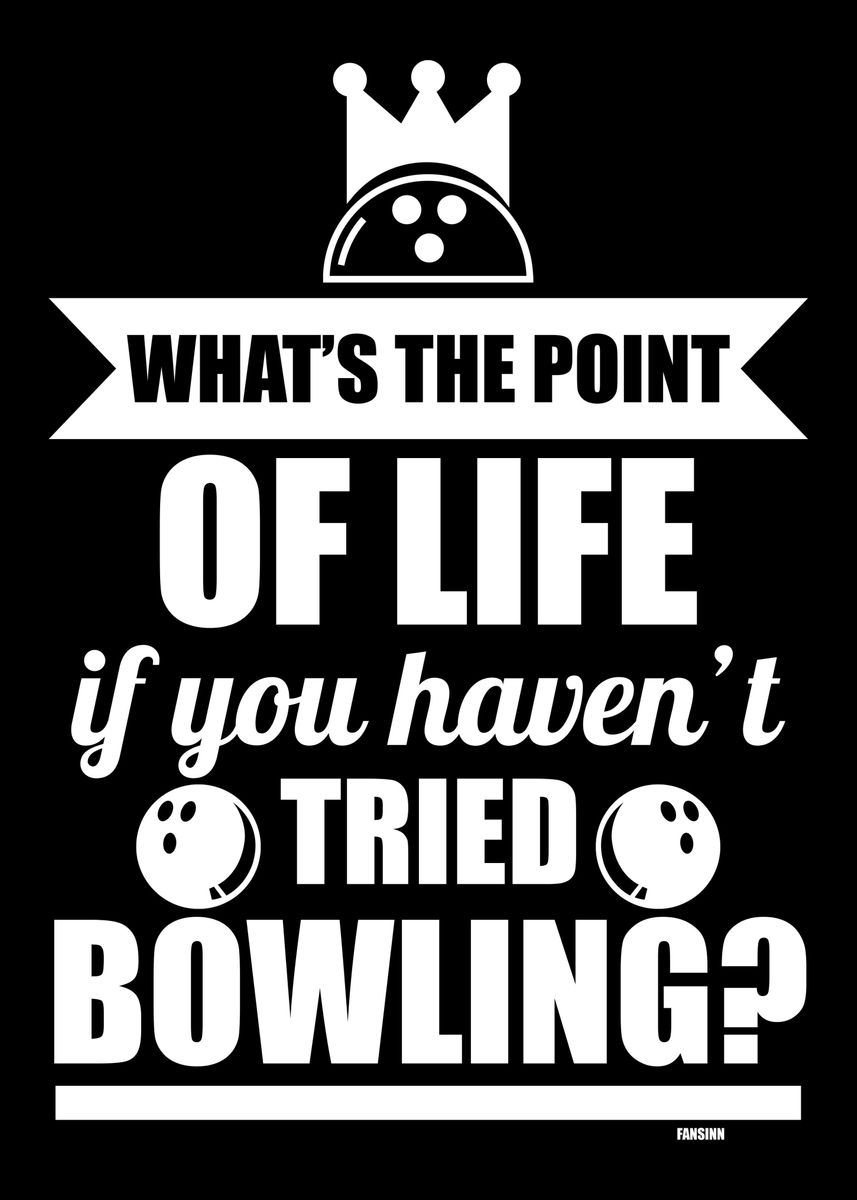 'Bowling King Best Bowler' Poster, picture, metal print, paint by ...
