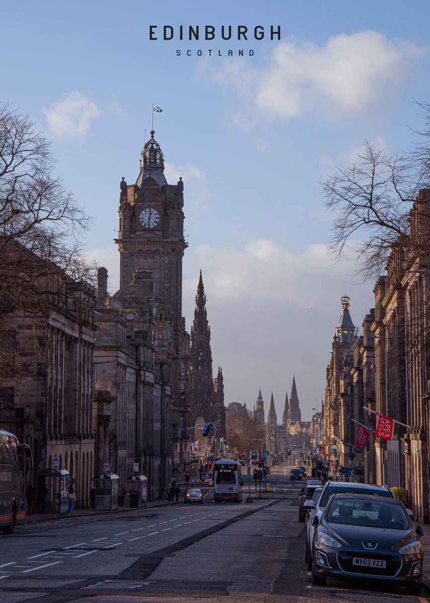 'Edinburgh ' Poster, picture, metal print, paint by Explore Universe ...
