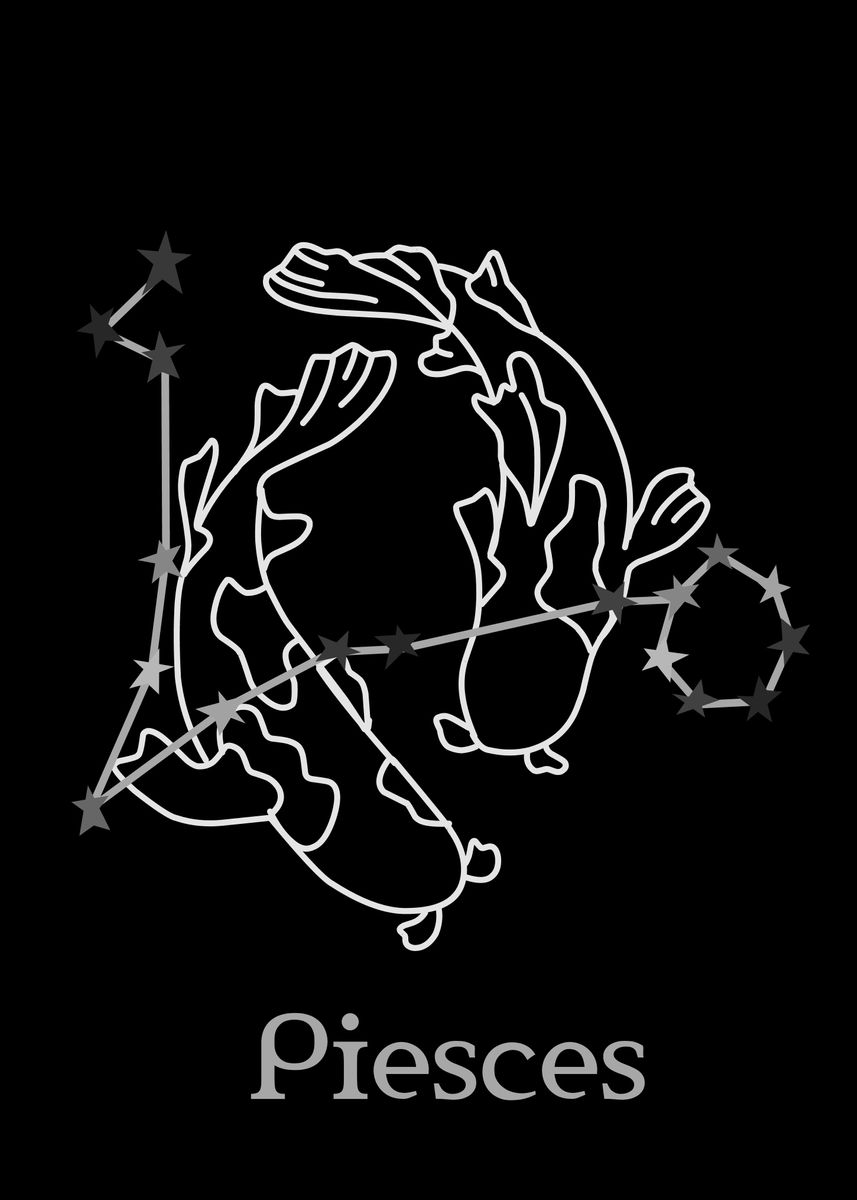 'symbol star piesces' Poster, picture, metal print, paint by Mshel Tyan ...