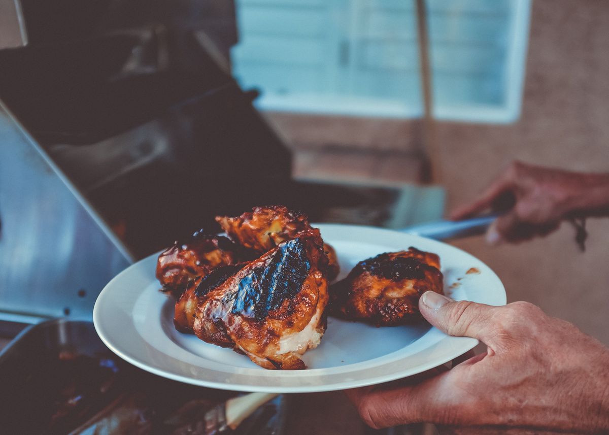 'burned chicken' Poster by KROCKNER YR. | Displate