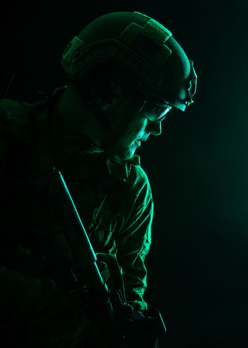 'Spec ops Operator' Poster, picture, metal print, paint by ...