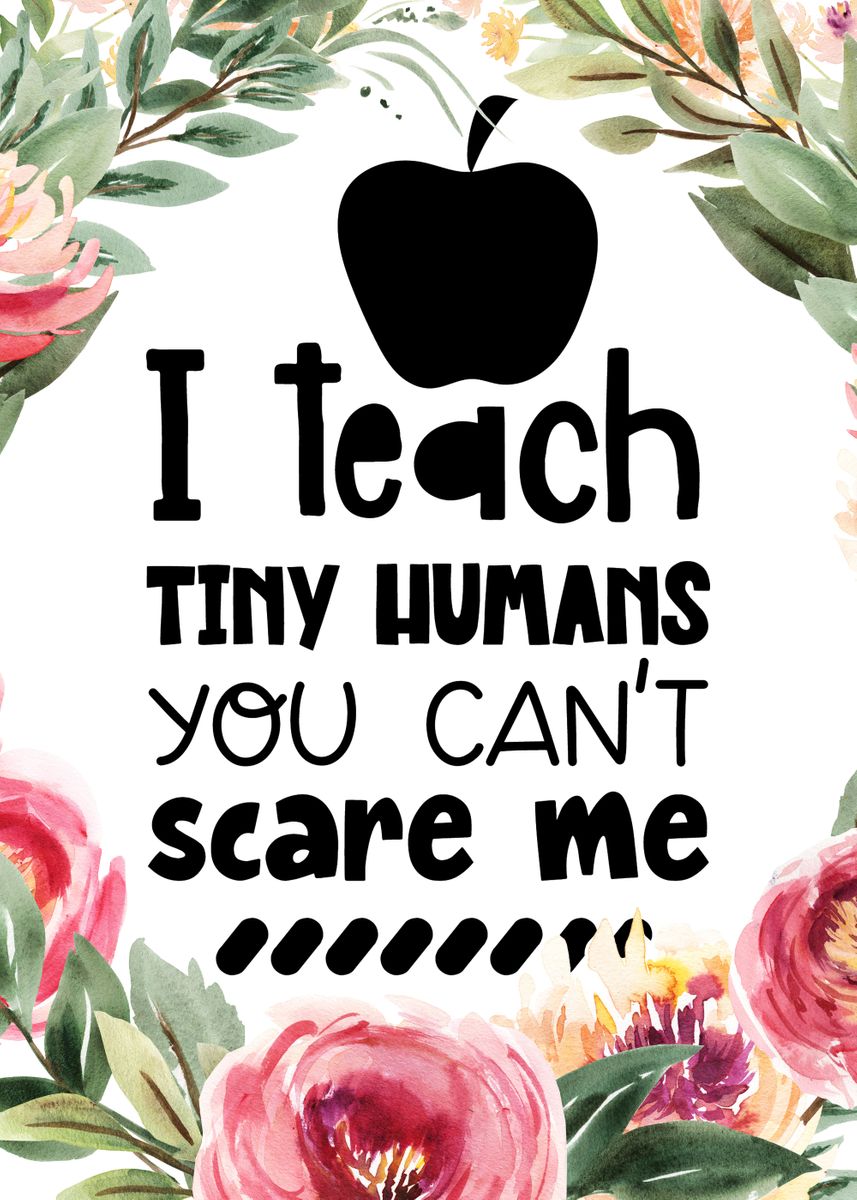 'I teach' Poster by Juliana RW | Displate