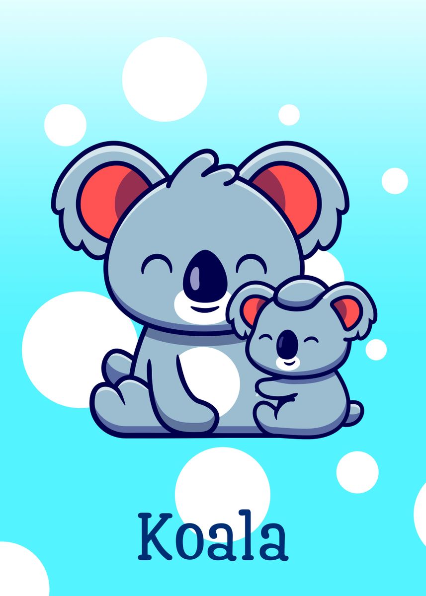 'Koala' Poster, picture, metal print, paint by tona Billi | Displate