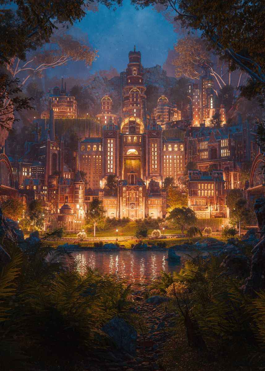 'Halcyon' Poster, picture, metal print, paint by Sweeper3D | Displate