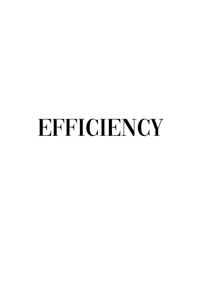 'Efficiency' Poster by dkDesign | Displate