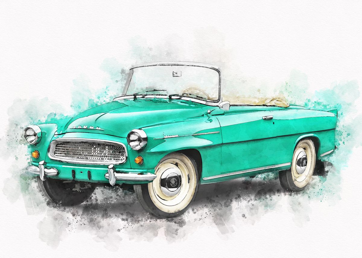 'Skoda Felicia Type 994' Poster by kun bin | Displate