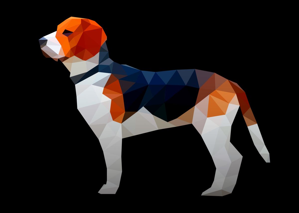 'Beagle' Poster by dung nguyen | Displate