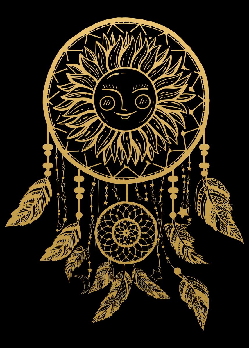 'Sunflower Women Girls' Poster, picture, metal print, paint by ...