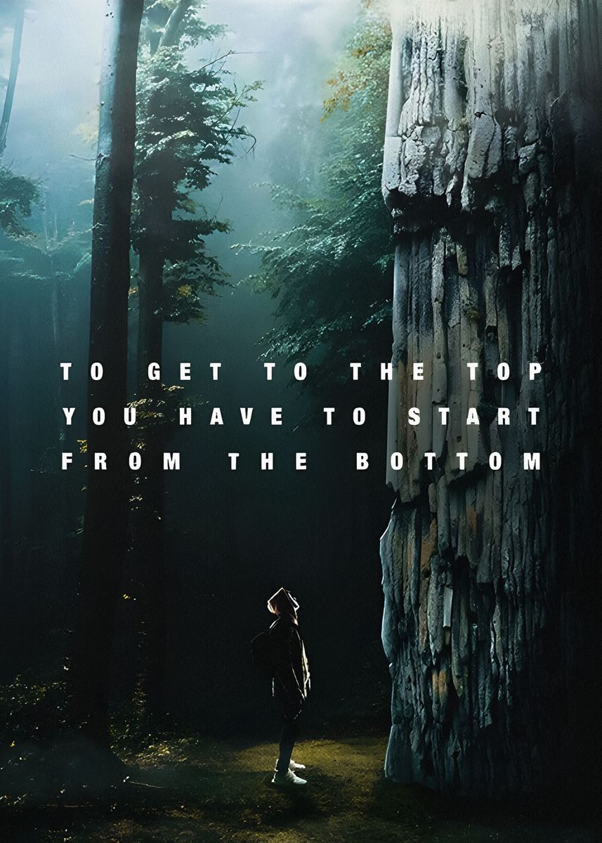 'Start From The Bottom' Poster, picture, metal print, paint by ...