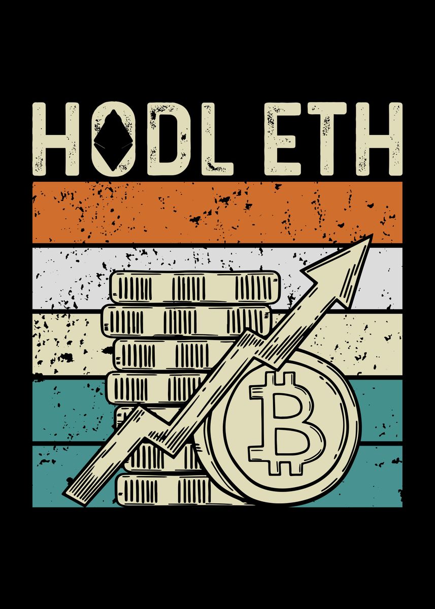 'Hodl ETH Diamond' Poster, picture, metal print, paint by Zake Yonkou ...