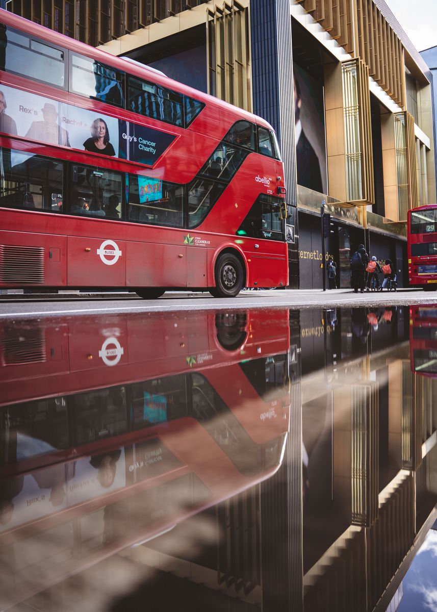 'London bus' Poster by nicolas stempien lauff | Displate