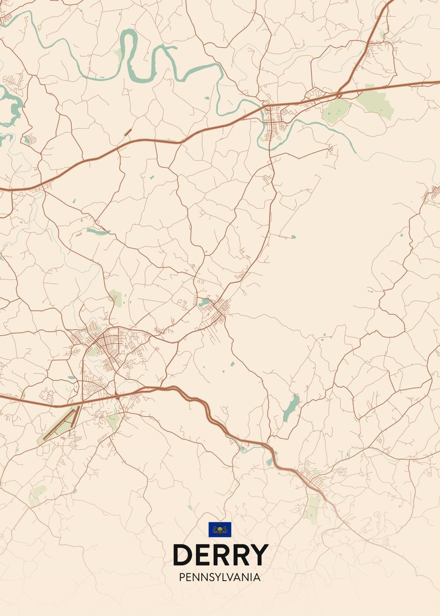 'Derry PA' Poster by IMR Designs | Displate