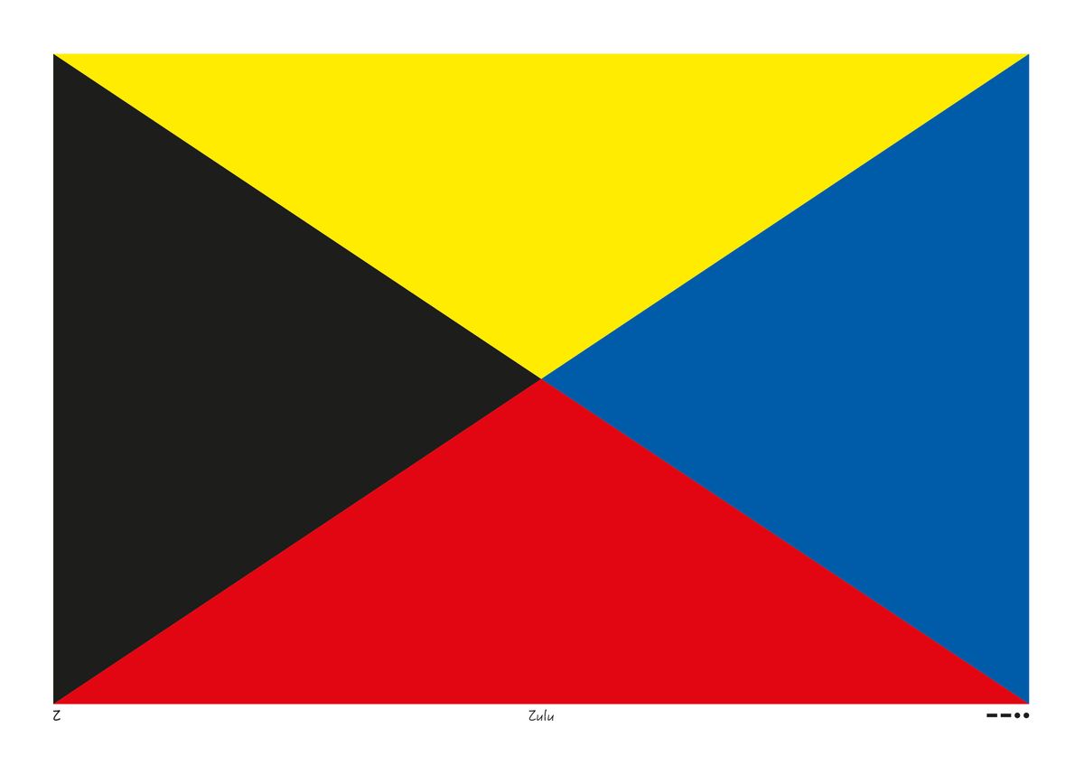 'Maritime Flags ' Poster by Angling Knots | Displate