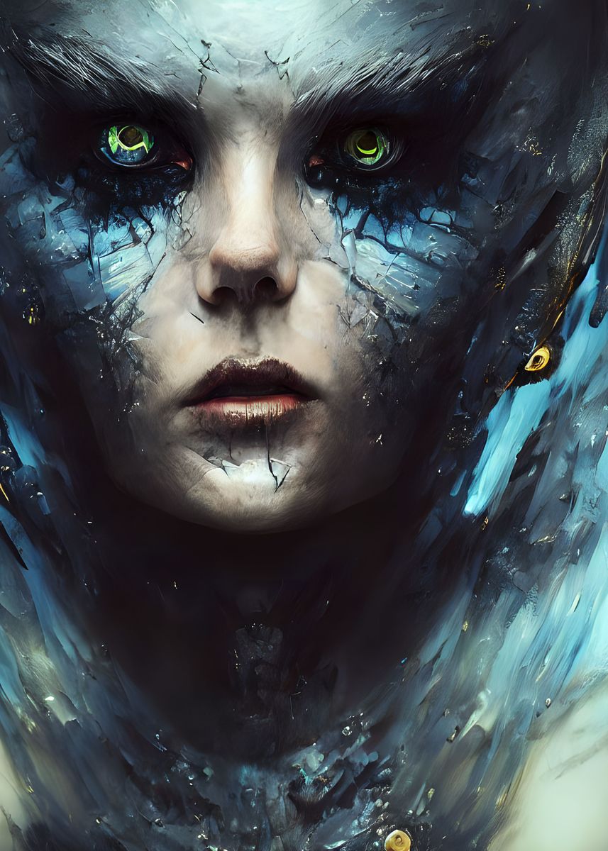 'Queen of demons' Poster, picture, metal print, paint by Lukasz Kobylka ...