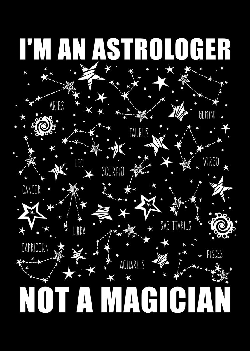 'Astrology Astrologist' Poster, picture, metal print, paint by ...