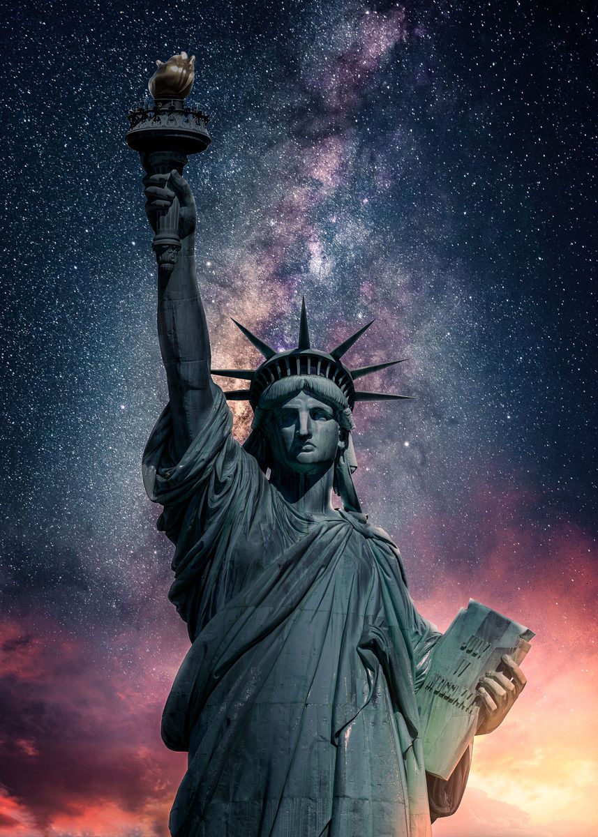 'Statue of Freedom' Poster, picture, metal print, paint by ...