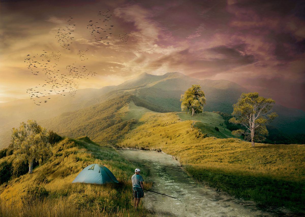 'Time Out' Poster by Simone Wunderlich | Displate