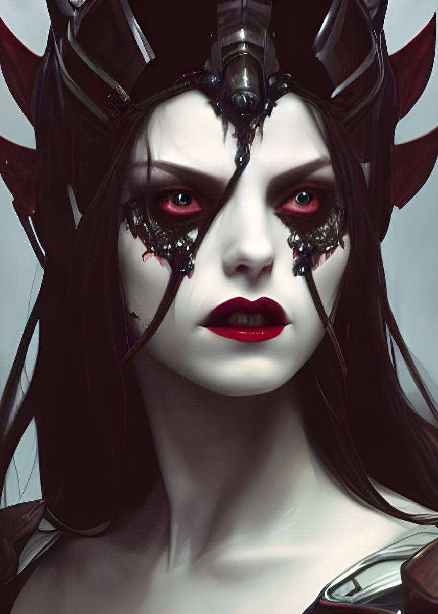 'Vampire Priestess' Poster, picture, metal print, paint by DragonFuse ...