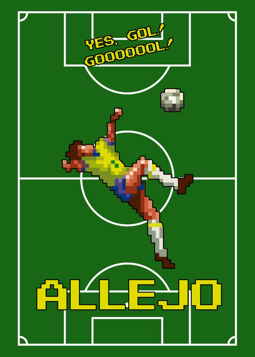 'Allejo Brazil World Cup' Poster, picture, metal print, paint by Edson ...