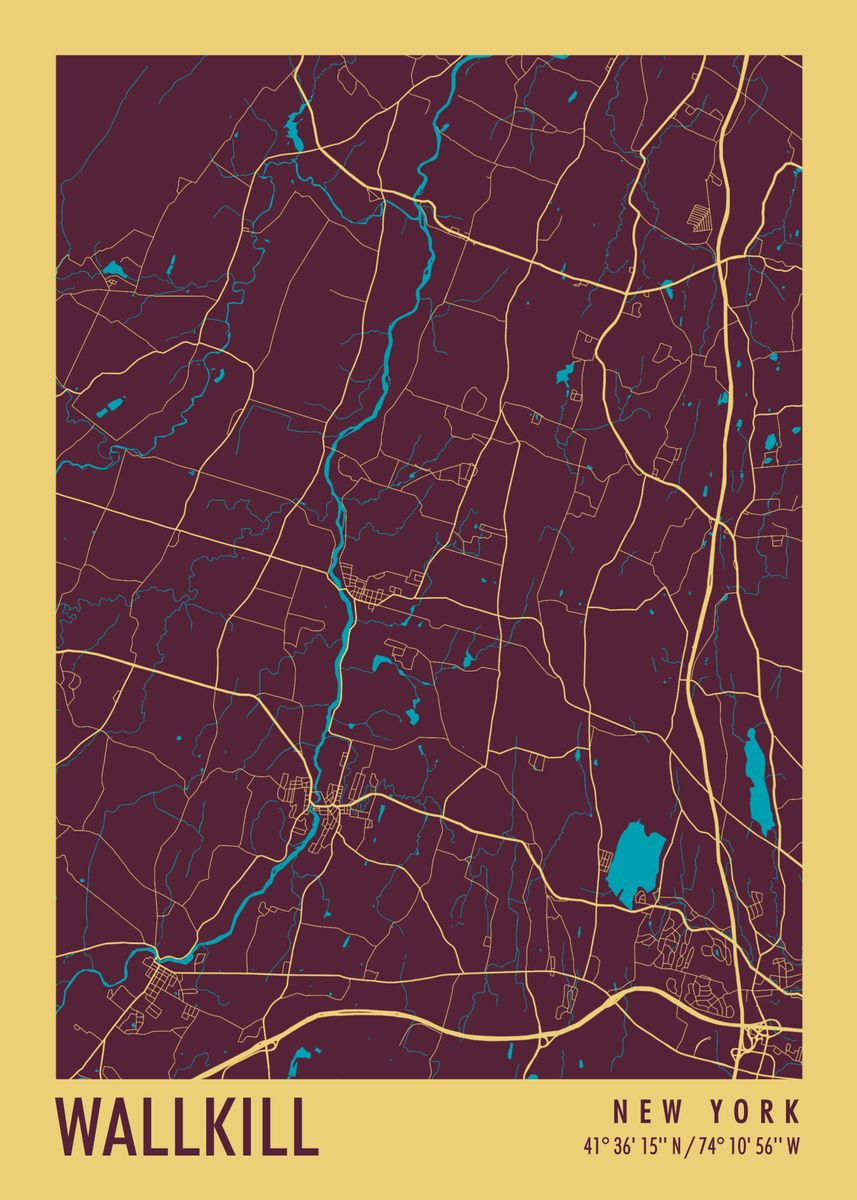 'WALLKILL' Poster, picture, metal print, paint by Miracle Studio | Displate