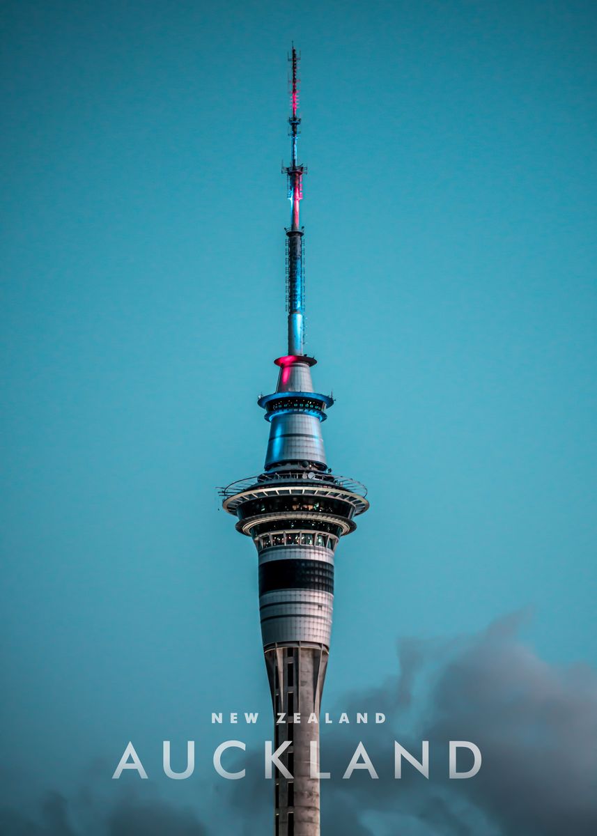 'Auckland Tower' Poster, picture, metal print, paint by Fariedsfth ...