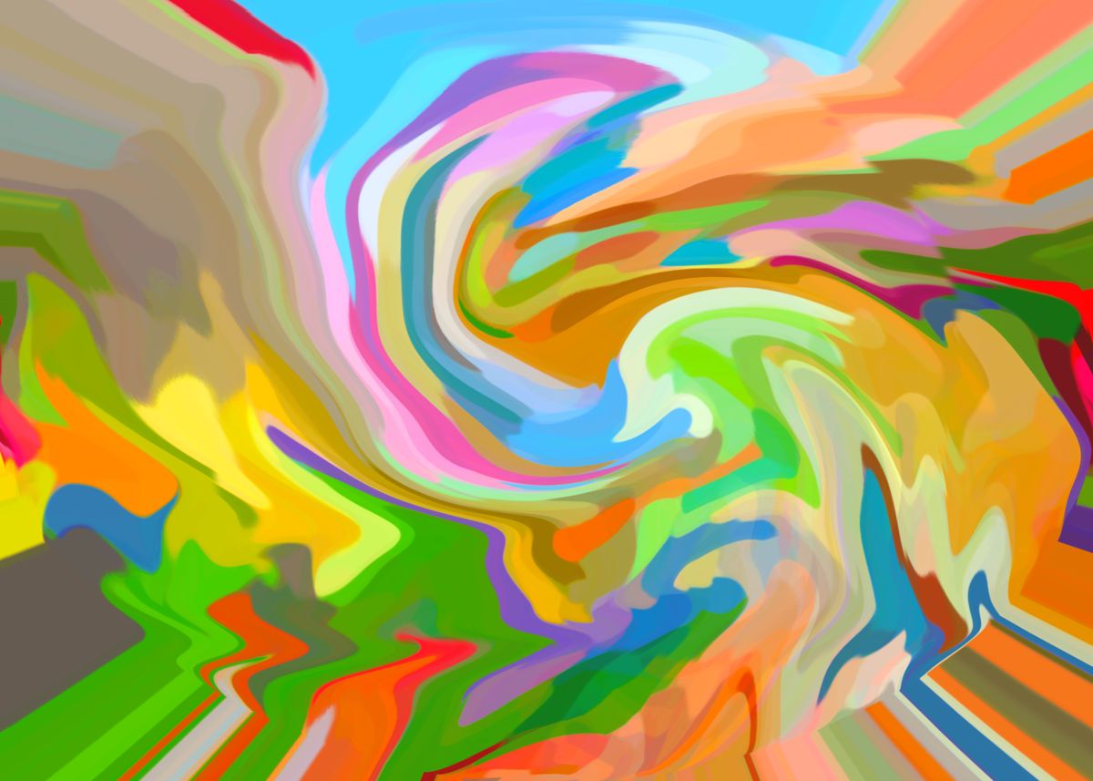 'Abstract Alien Art Wow10' Poster by Gani Bijish | Displate