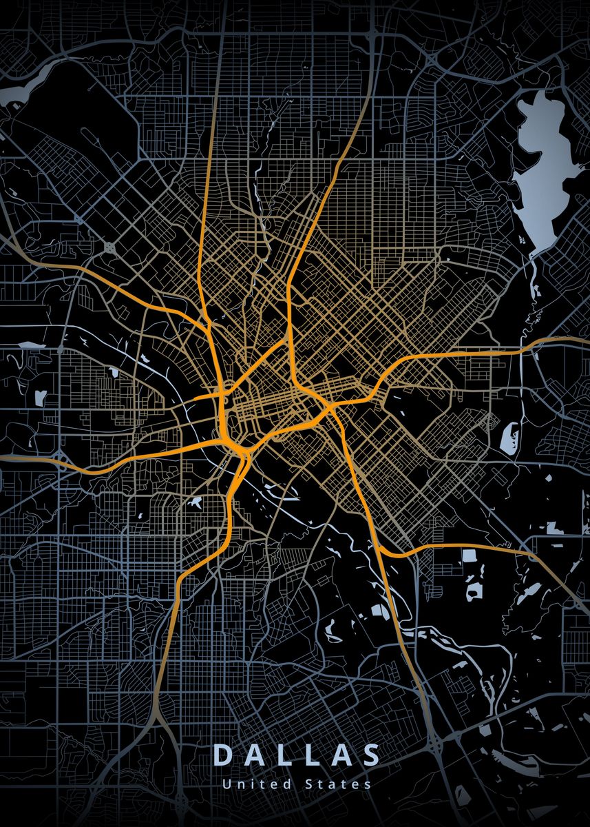 'Dallas' Poster, picture, metal print, paint by Deeo | Displate