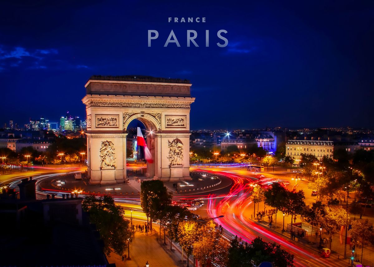 'Paris Monument' Poster by Merah Djoeang | Displate