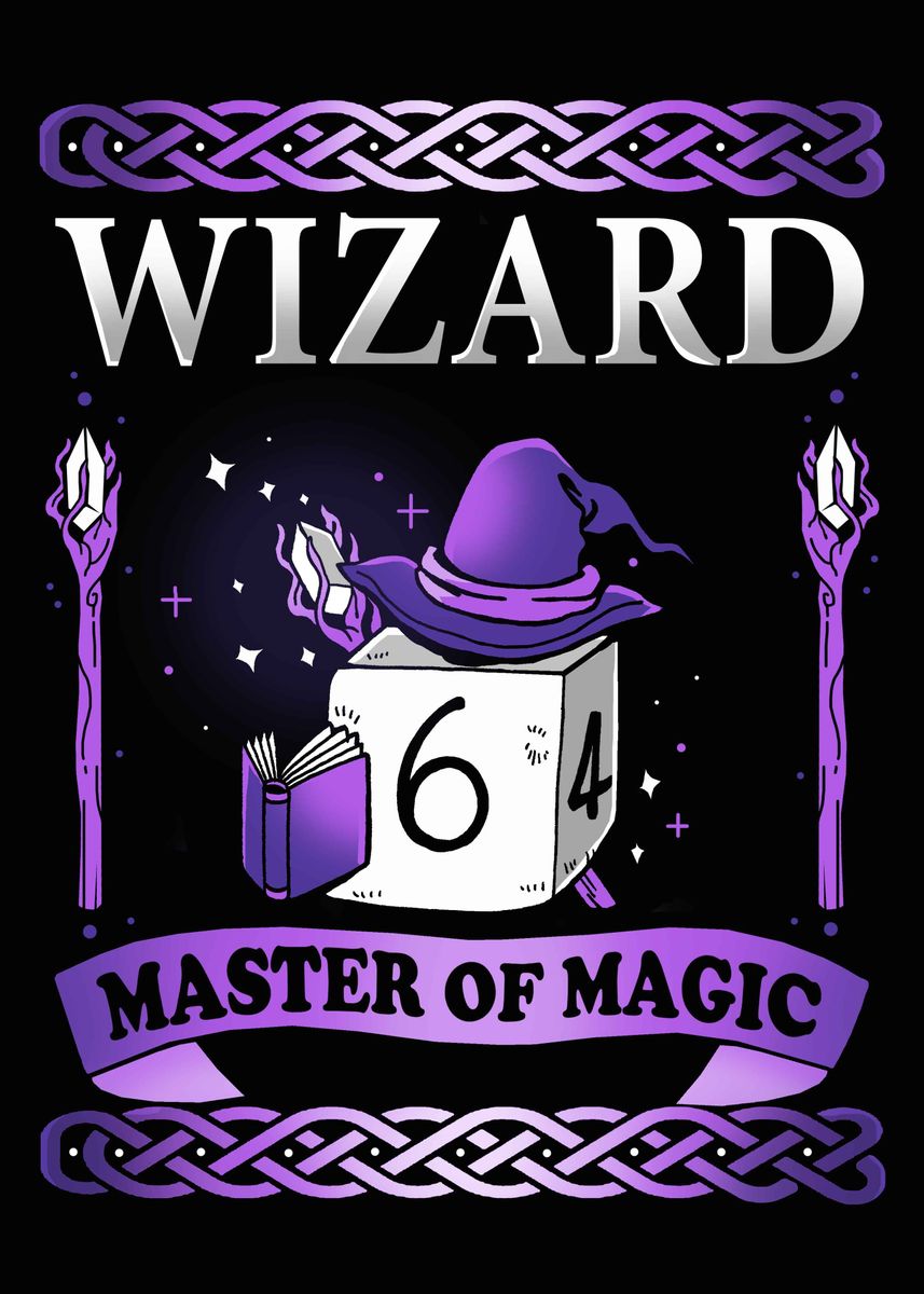 'Wizard' Poster, picture, metal print, paint by Valentina Fabbri | Displate