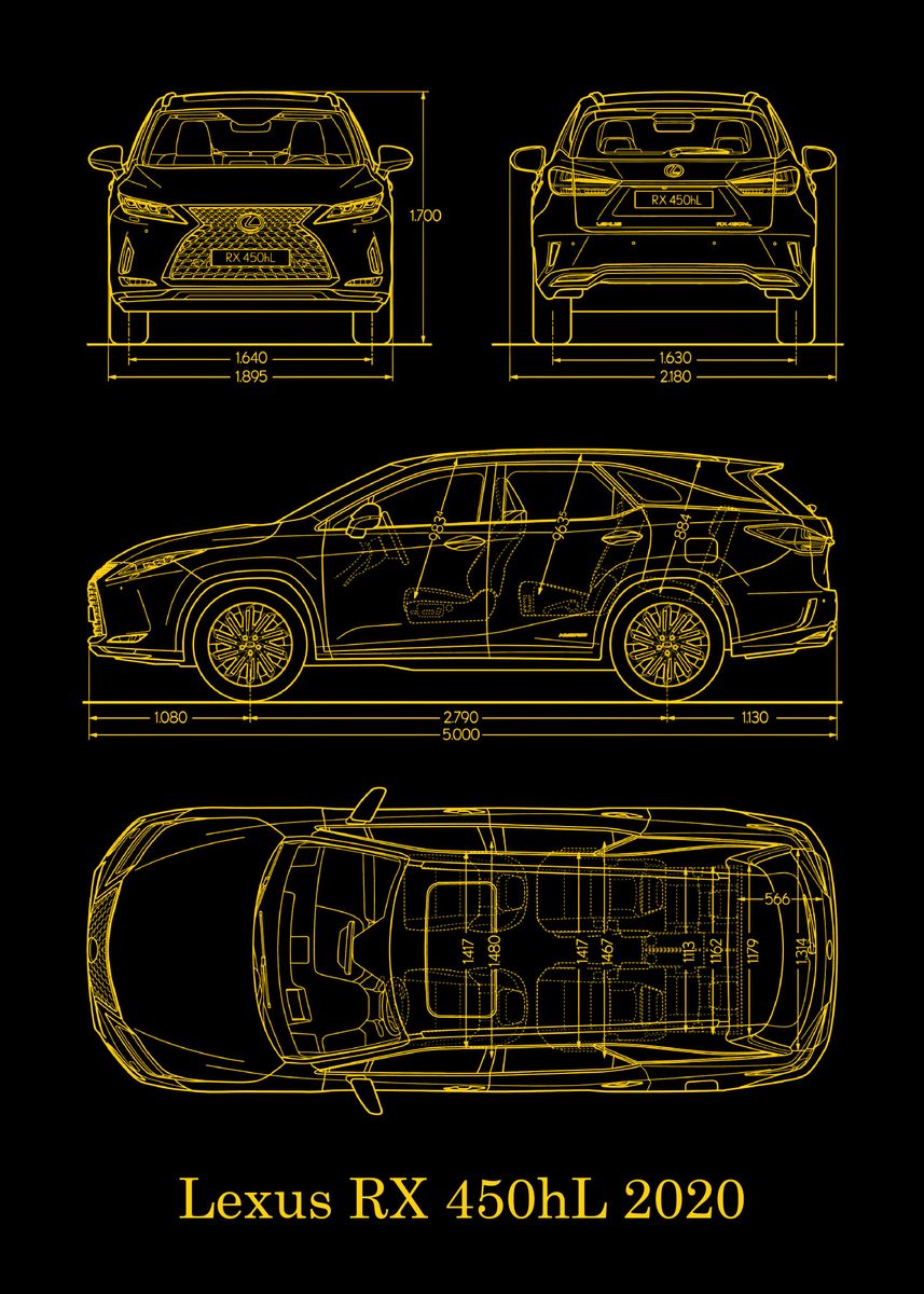 'lexus RX 450 hL 2020 ' Poster, picture, metal print, paint by Eng ...