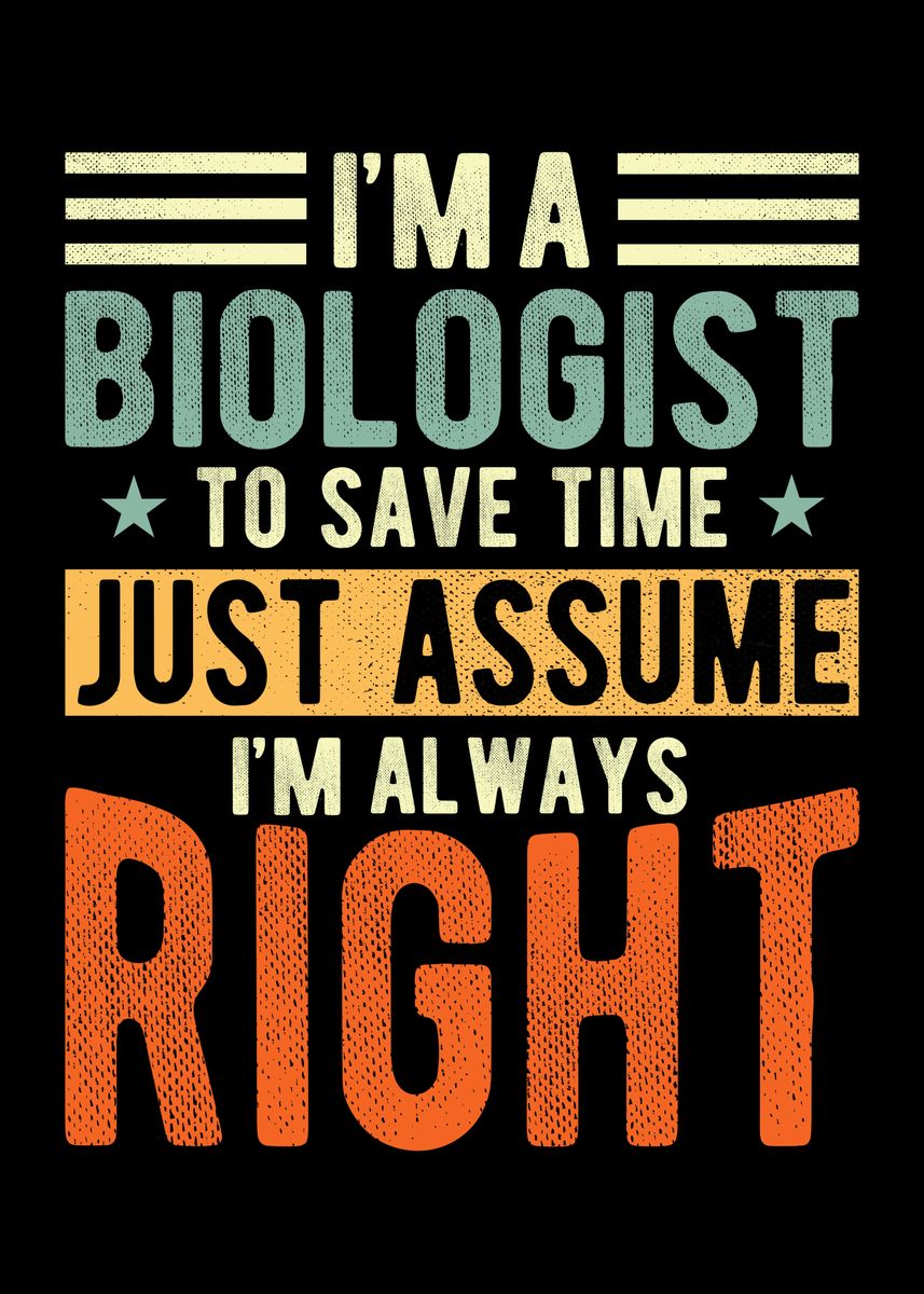 'Biologist' Poster by schmugo | Displate