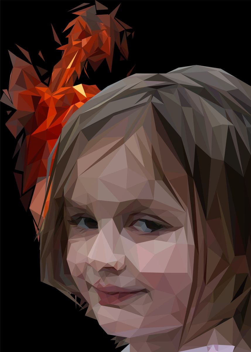 'disaster girl' Poster by Lowpoly Posters | Displate