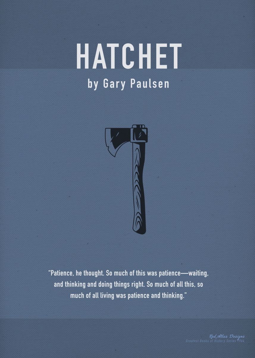 'Hatchet by Gary Paulson' Poster, picture, metal print, paint by Design ...