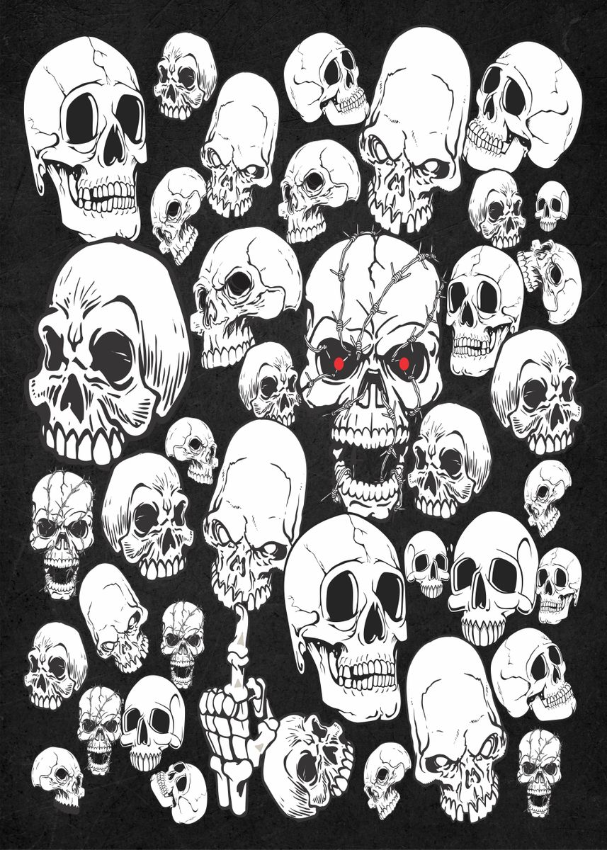 'skull ' Poster by limited editions displate Posters | Displate