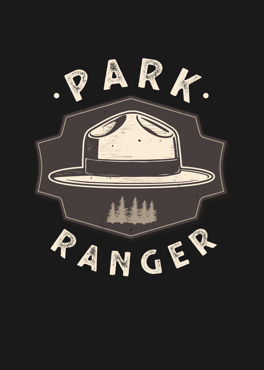 'Park Ranger National Park' Poster, picture, metal print, paint by ...